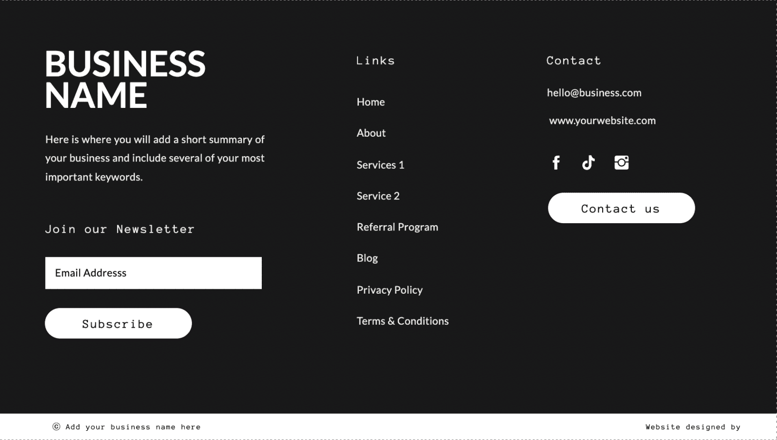 How to Optimize Your Website Footer