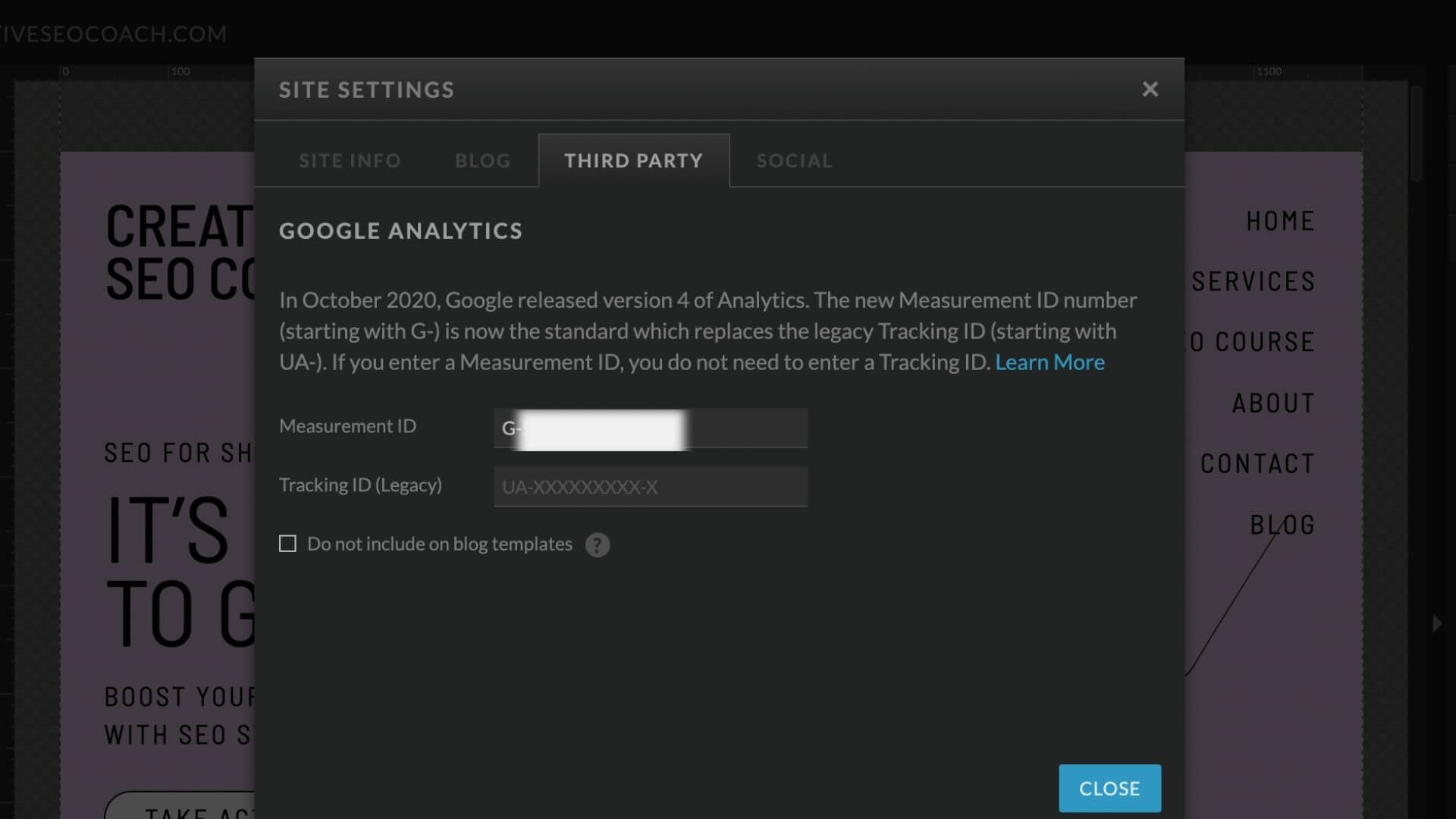 How to Add Google Analytics to Showit Website - Creative SEO Coach